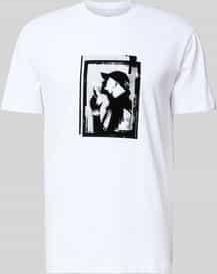 A|X Armani Exchange T-Shirt mit Motiv-Print