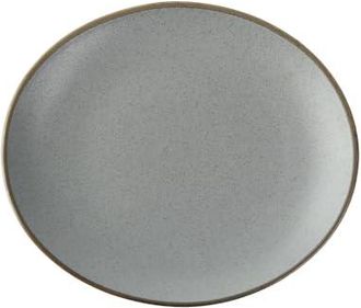 Holst Porzellan RT 527 Porzellan Servierplatte 27 cm oval Granito Grau 26,5 x 24,5 x 3 cm 1 Stück