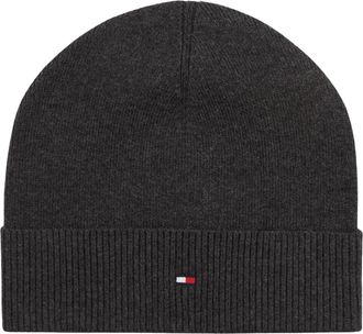 Tommy Hilfiger Herren Th Flag Lightweight Am0Am14068 Beanie, Black (Black), Einheitsgr&ouml;&szlig;e