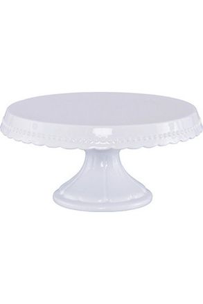 Birkmann Tortenplatte, Wei&szlig;, Keramik, rund, 12 cm, Tischkultur & Servieren, Servierplatten