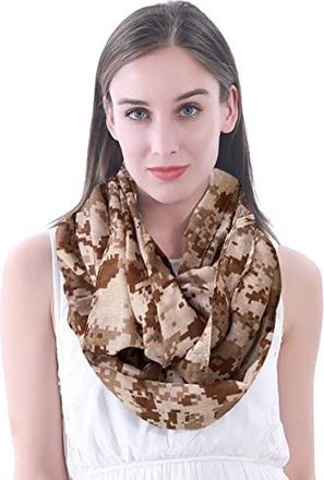 Lina & Lily écharpe tube snood à motif camouflage (Désert numérique)