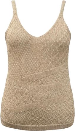 Simona Corsellini Femme, Tops, Beige, Taille: 40 FR Haut en maille de luxe