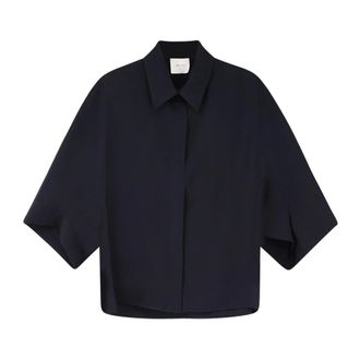 Alysi Femme, Blouses et Chemises, Noir, Taille: 40 FR Chemise &agrave; manches courtes