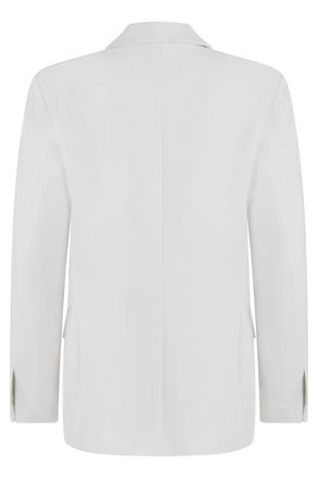 Coperni Womens Blazer Double-Breasted White Polyamide Blazers Jacket