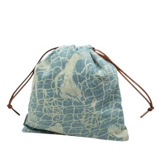 Loewe Pre-owned Denim Drawstring Clutch - - Pre-owned - Damen - Blau - ONE SIZE