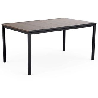 Keter Signature Porto Tisch 160 cm Walnuss und Schwarz Stahl Keter