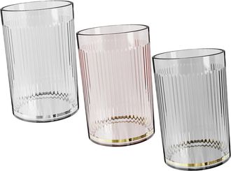 Valiclud 3 Stück Badezimmerbecher Mundspülbecher Zahnbürstenhalter Farben Dunkel Große Kapazität Glatte Oberfläche Multifunktional für Tägliche Mundpflege