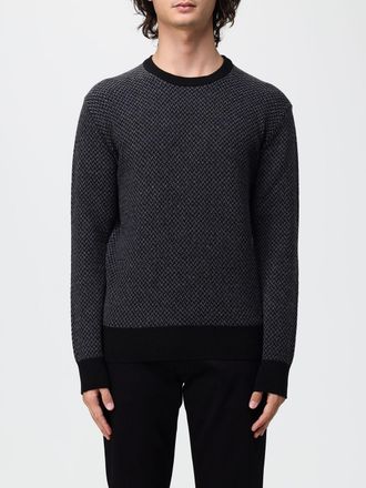 Brooksfield Pull &agrave; col rond en pure laine vierge &agrave; motif fantaisie