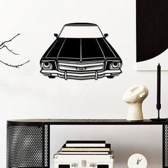 Hanah Home Stylish Black Decorative Metal Wall Accessory, 60 x 42 cm | 100% Metal, 1.5 mm Thickness | Perfect for Modern Home Decor & Art Display