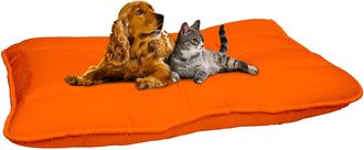 Italian Bed Linen Elegant Hundekissen Maxy, Orange, 60x100cm, MAXY-CS-ARANCIO-60X100