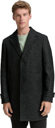 Tom Tailor Herren 1046987 Wollmantel mit Reverskragen, 38674-Fussy Salt and Pepper, 3XL