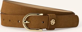 HUGO BOSS Lederg&uuml;rtel Scarlet braun