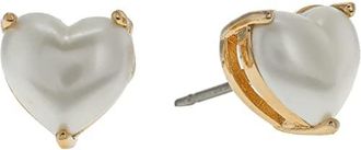 Kate Spade New York Heart Studs, Pearl