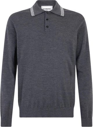 Iceberg Polo-Shirt-Pullover - - Knitwear - Herren - Grau - 2XL