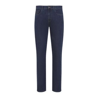 Canali 5 Pocket Denim - - Jeans - Herren - Blau - 2XL