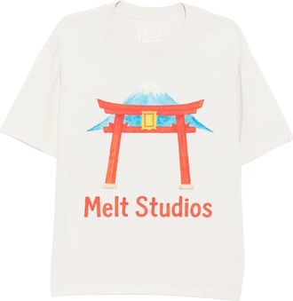 Melt t-shirt à imprimé graphique - Noir