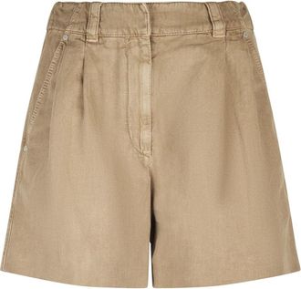 Brunello Cucinelli Femme, Shorts, Beige, Taille: 34 FR Bermudas Teints