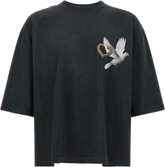 Willy Chavarria OS El Movimiento Buffalo Tee - Homme - Tops - Noir - Taille: S