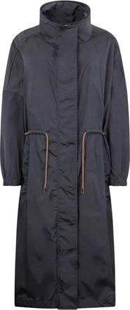 Moorer Femme, Manteaux, Bleu, Taille: 42 FR Madalyn Long Coat