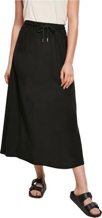 Urban Classics Jupe Mi-Longue Viscose Femme Jupe Longue Noir 3XL 100% Viscose