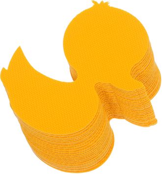 Garneck 24 St&uuml;ck Teiliges Anti rutsch Badewannen Niedlichen Gelben Enten Motiven wasserdichte Silikon Anti Slip Sticker f&uuml;r Dusche und Bad Sicherer Halt f&uuml;r R