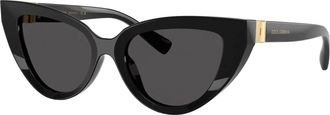 Dolce & Gabbana Sonnenbrille - 0DG4497 501/8752 - Gr. unisize - in Schwarz - für Damen