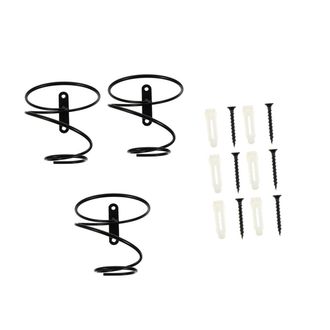 Cabilock 3 Stück Wandmontiertes Weinflaschenhalter aus Hochwertigem Eisen Spiralförmiges Weinregal Rostfrei Platzsparend für Zuhause Bar Restaurant und Weinkel