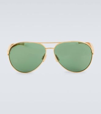 Bottega Veneta Aviator-Sonnenbrille Sardine