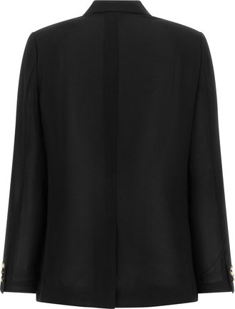 Comme Des Gar&ccedil;ons Jewel Button Blazer - Black
