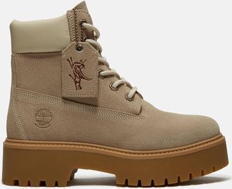 Timberland Stone Street Year of the Horse 6-Inch Boots mit Plateausohle f&uuml;r Damen in Beige, Damen, Beige, Gr&ouml;&szlig;e