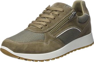 Ara Damen Matteo Sneaker, BEIGE,White, 41 EU Weit