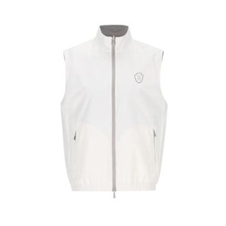 Brunello Cucinelli Wei&szlig;e Wendeweste mit Rei&szlig;verschlusstaschen - - Jackets - Herren - Wei&szlig; - M