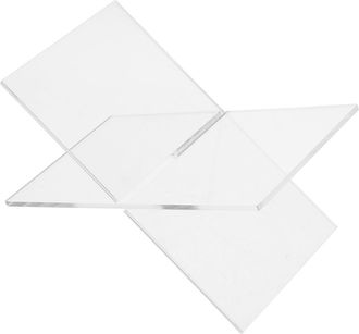 SOLUSTRE Transparenter Dicker Rezeptständer Küchen Deko Vielseitiger Aufsteller für Kochbücher Magazine Lehrbücher für Tisch und Regal