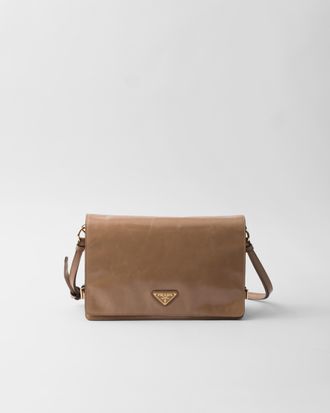 Prada Mittelgro&szlig;e Schultertasche aus Leder