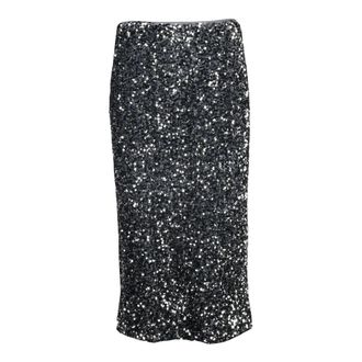 Vicolo Longuette Tital Paillettes - - Skirts - Damen - Grau - XS