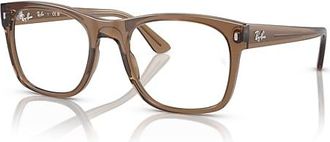 Ray-Ban Rb7228 Optics Hellbraun Transparent Fassung Klar Glas Polarisiert 55-21