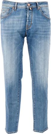 Jacob Cohen Homme, Jeans, Bleu, Taille: W33 Scott Cropped Slim Fit Jeans