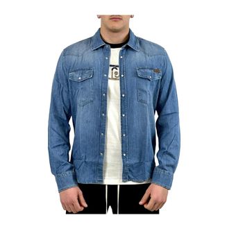Liu Jo Denim Hemd f&uuml;r M&auml;nner - - Shirts - Herren - Blau - XL