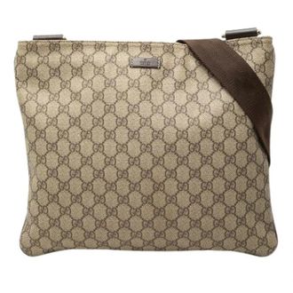 Gucci Pre-owned Canvas Crossbody Bag - - Pre-owned - Damen - Beige - ONE SIZE