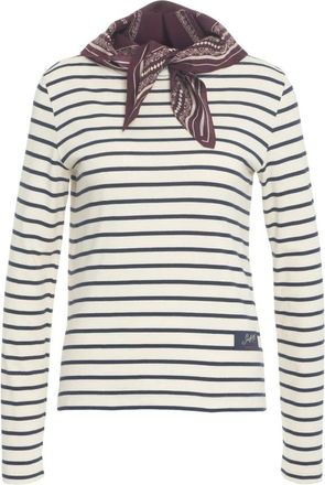 Seafarer Femme, Tops, Blanc, Taille: 40 FR T-Shirt à Manches Longues Rayé