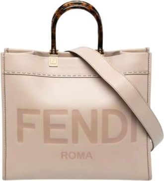 Fendi Pre-owned Sunshine Shopper Tote - Femme - Pre-owned - Beige - Taille: ONE Size