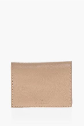 IL BISONTE Textured Leather Wallet with Zip size Unica