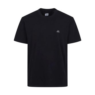 C.P. Company Logo Baumwoll-T-Shirt - - Tops - Herren - Blau - M