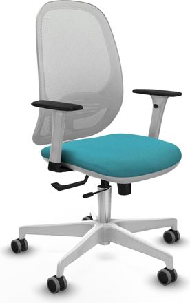 Piqueras y Crespo Schreibtischstuhl mit 1D-Armlehnen, h&ouml;henverstellbare Lendenwirbelst&uuml;tze, ausgestattet mit Syncro/Traslack und Schneidschaum, mit Rollen von 65 mm, Pa