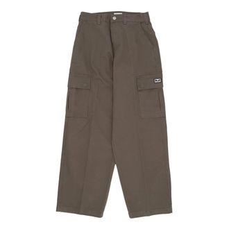 Obey Cargohose aus Twill-Stoff - - Trousers - Damen - Gr&uuml;n - W28