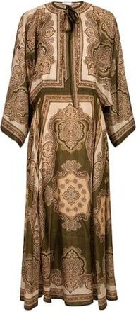 Zimmermann Robe longue ample &agrave; imprim&eacute; cachemire en soie