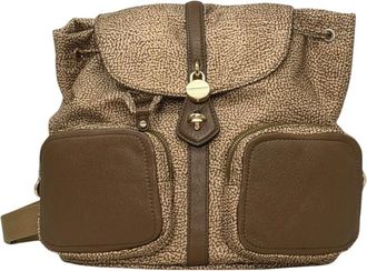 Borbonese Femme, Sacs, Beige, Taille: ONE Size Zaino Shoulder Bag