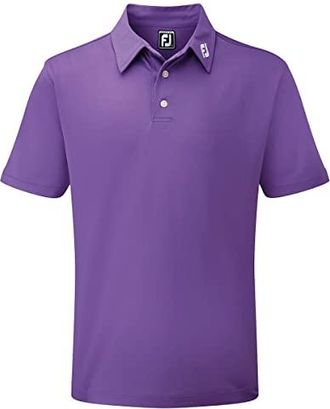 FootJoy Footjoy Stretch Pique Solid Polo, Violet (Morado 91820), Small Homme