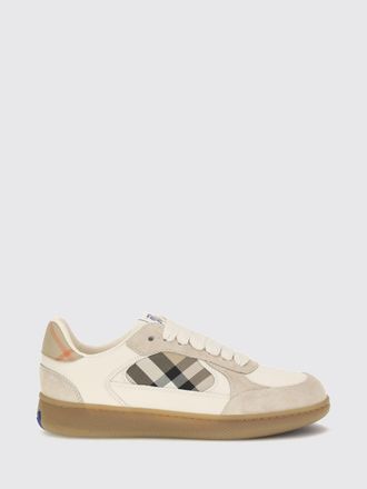 Burberry Baskets Terrace en cuir et daim avec motif Vintage Check