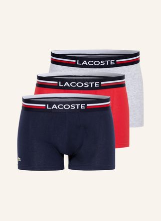 Lacoste 3er-Pack Boxershorts rot